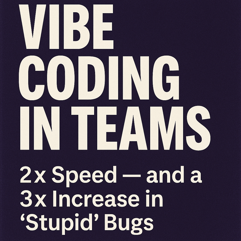 🚀 Vibe Coding in Teams: 2× Speed — and a 3× Increase in “Stupid” Bugs ...