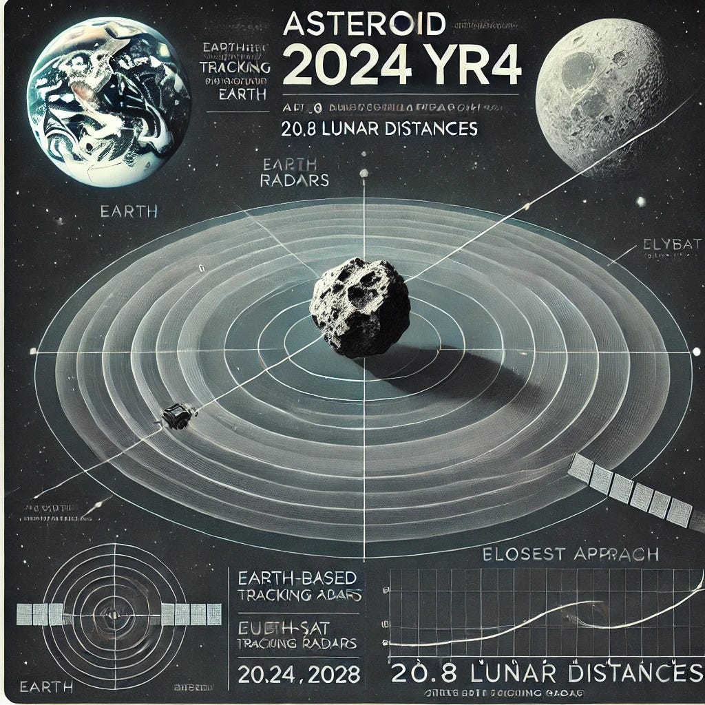 Asteroid Tracking Map