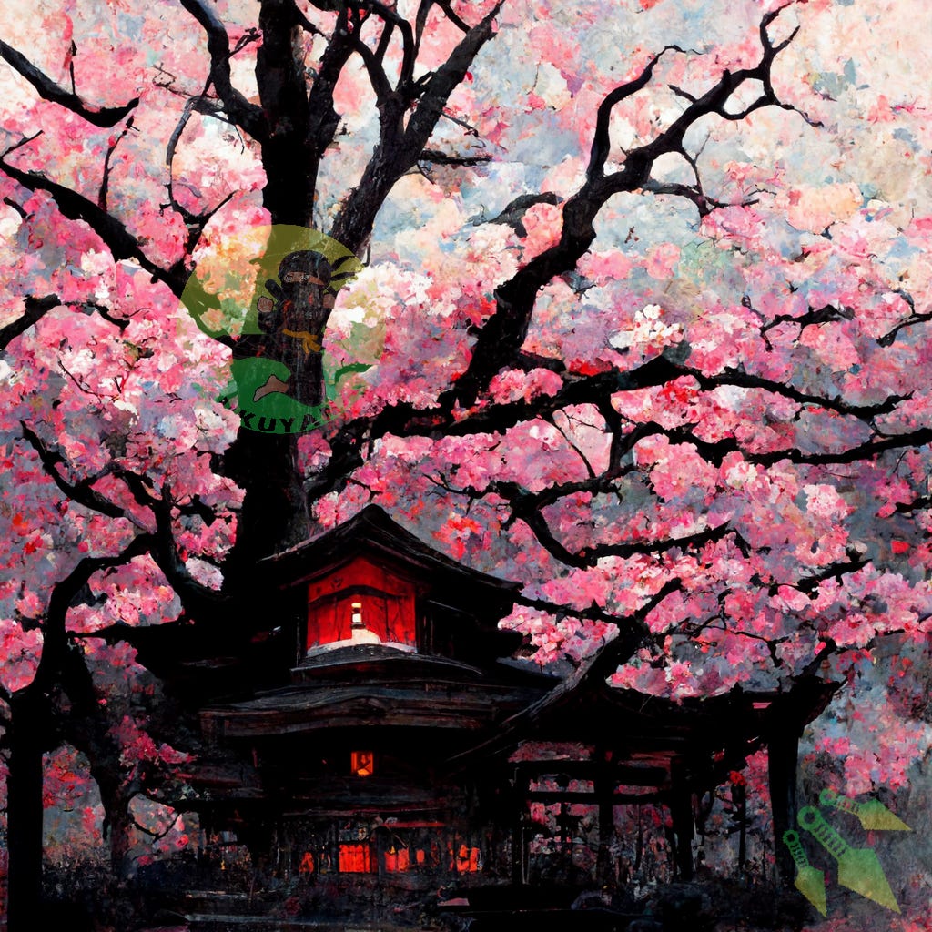 Beautiful cherry blossom digital art - Sukuyanatoken - Medium