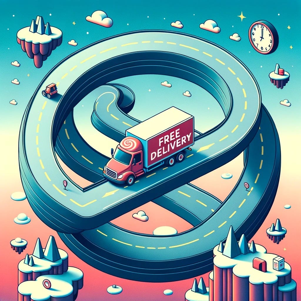 The Free Delivery Paradox. People both love getting delivered, and ...
