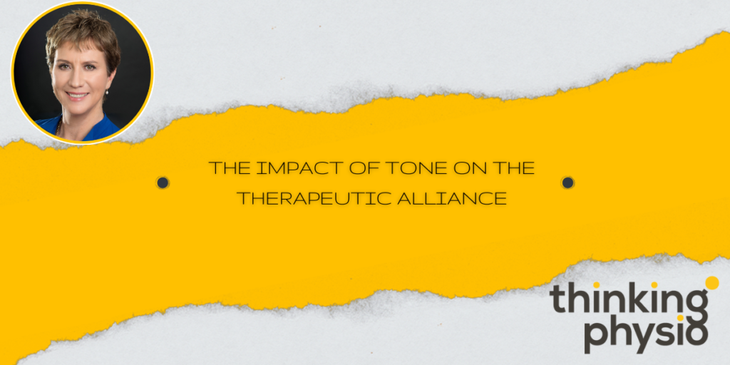 The Impact of Tone on the Therapeutic Alliance | by Annette Tonkin | Medium
