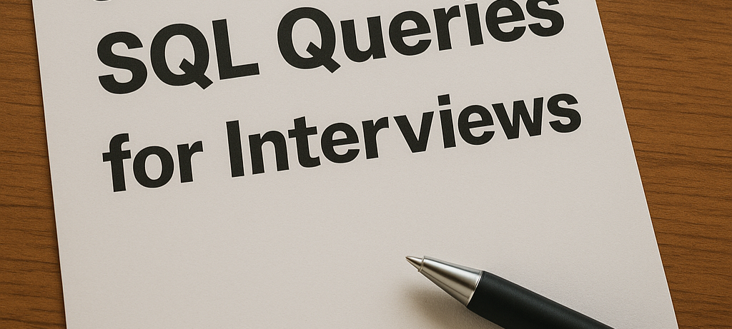 10 Most Important SQL Queries for Data Science Interviews — with Examples | by Aryan Yadav | Medium