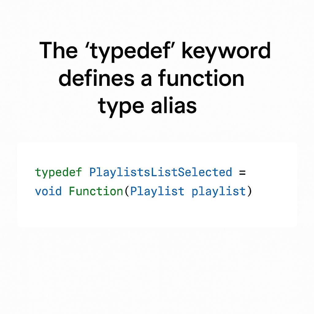 🚀 Level Up Your Flutter Callbacks with Dart typedef! | by Syed Abdul Basit | Medium