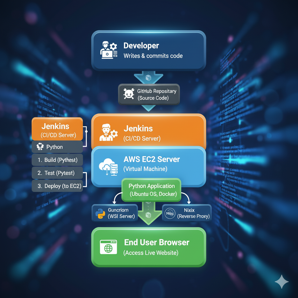🚀 Fully Automated CI/CD for a Python Flask App using Jenkins and AWS EC2 | by Vaibhavbhuse | Nov ...