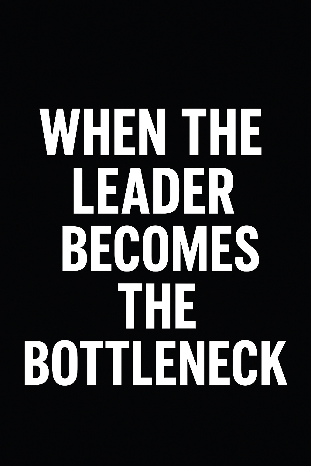 When the Leader Becomes the Bottleneck: How Social Impact Champions Can ...