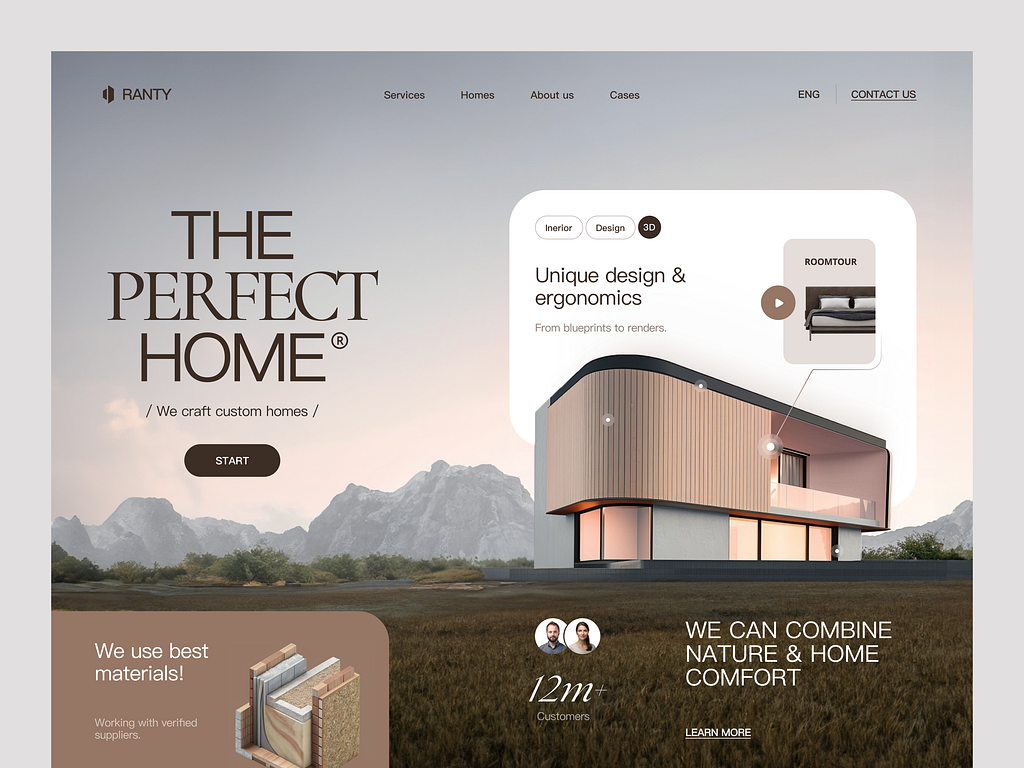 🏡 THE PERFECT HOME — Website Design Case Study 🖥️ | by Tasbirul Hasan ...