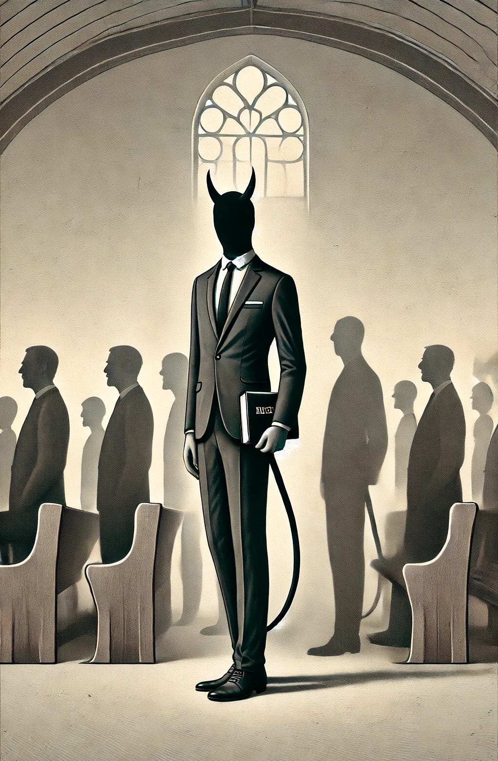 The devil marches in his Sunday best, A polished fool, drilled by a ...