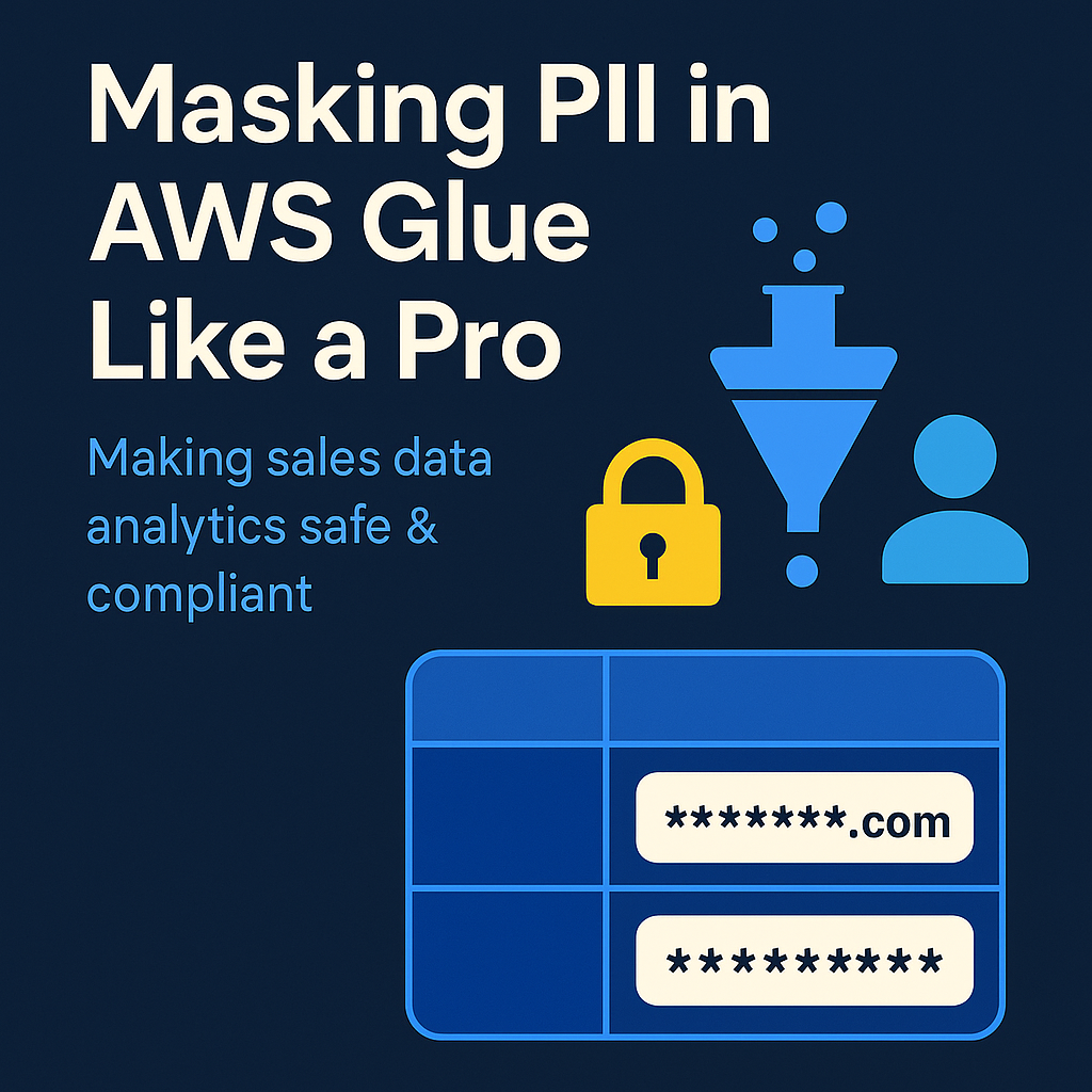 🔐 How I Masked PII in AWS Glue Like a Pro — and Made Sales Data ...