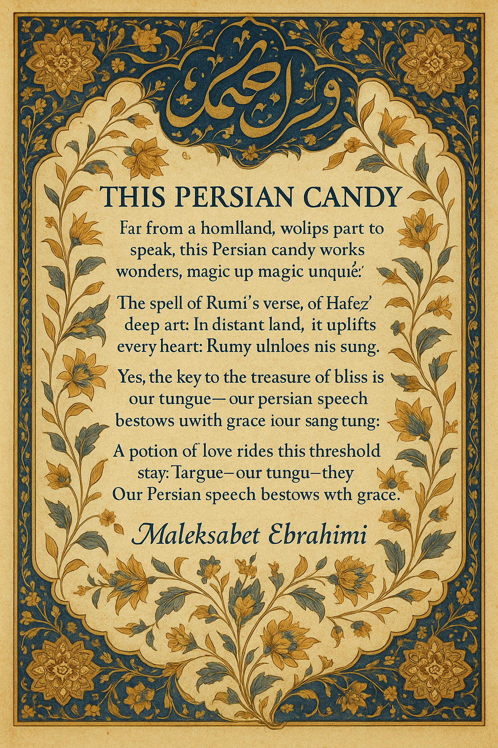 Persian Language. By: Maleksabet Ebrahimi | by Maleksabet Ebrahimi ...