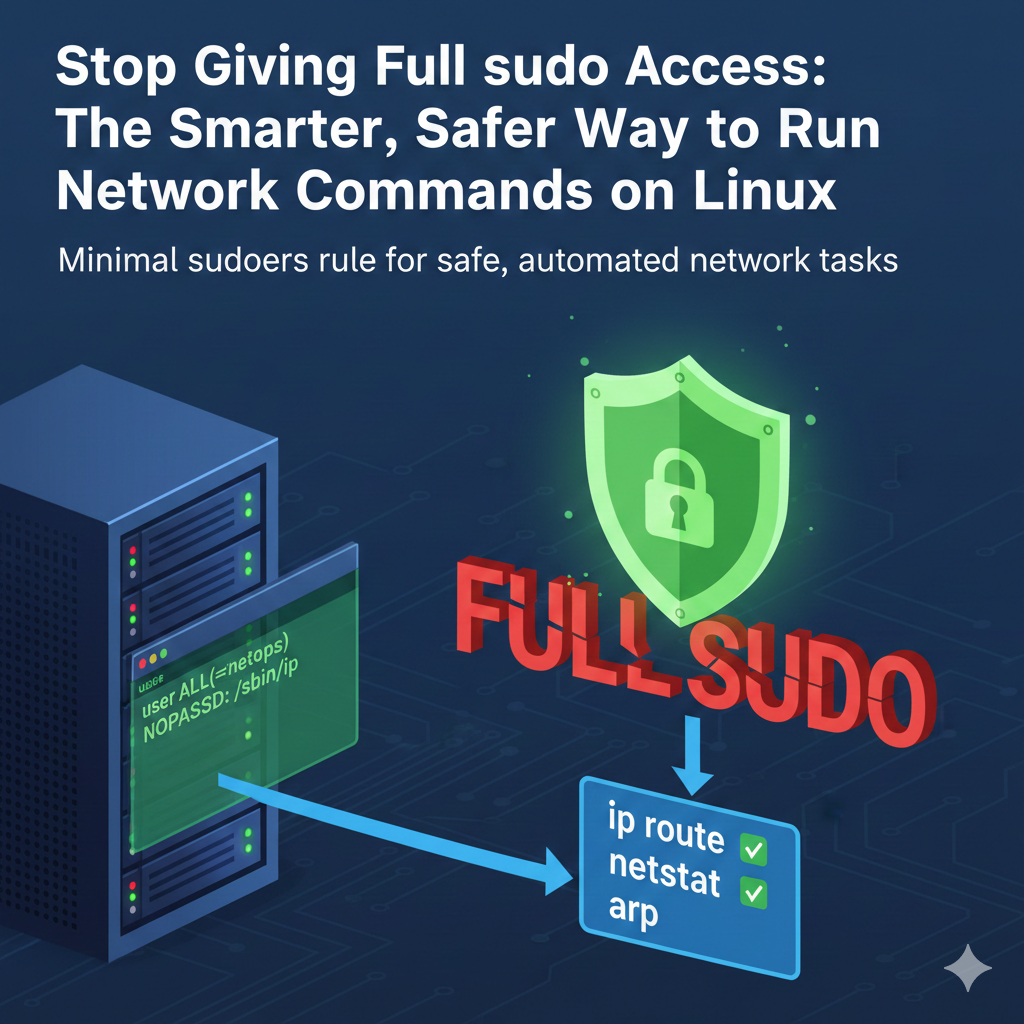 Stop Giving Full sudo Access: The Smarter, Safer Way to Run Network ...