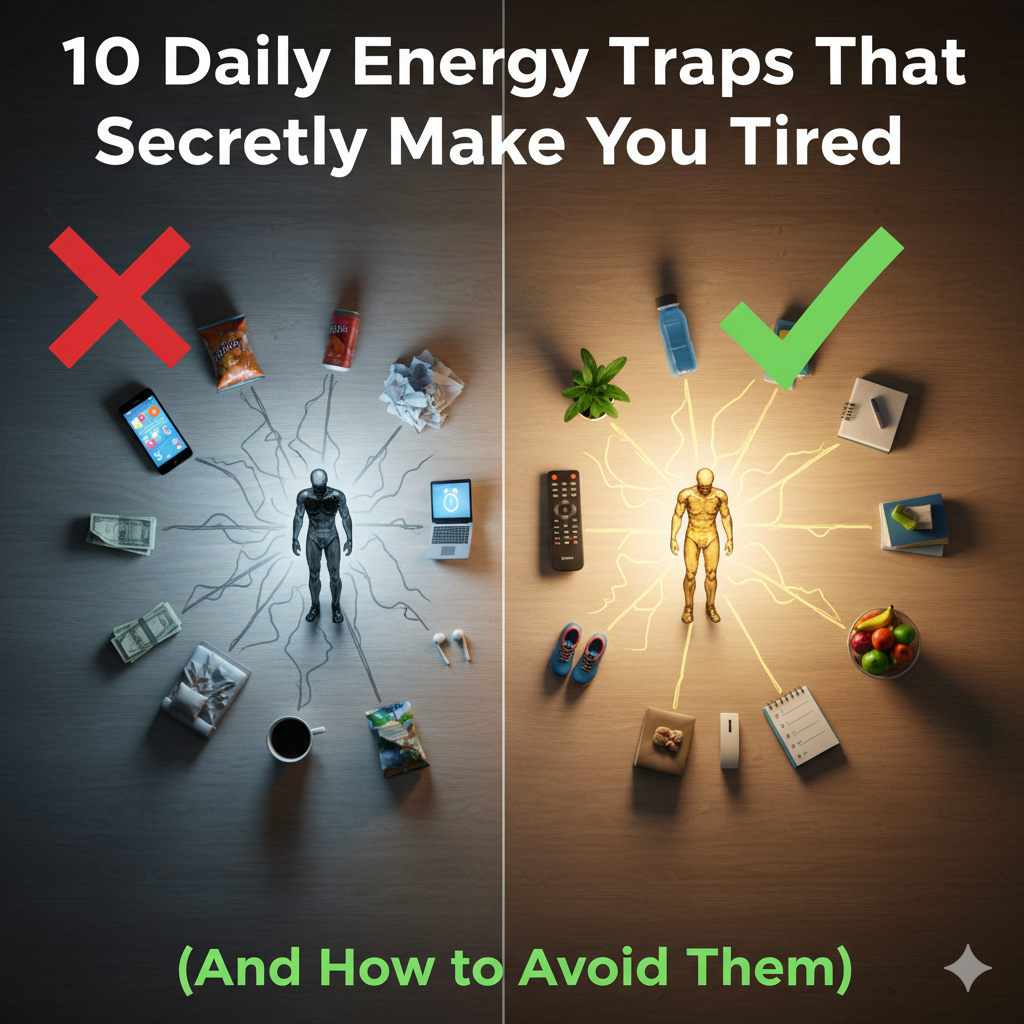 10 Daily Energy Traps That Secretly Make You Tired (And How to Avoid ...