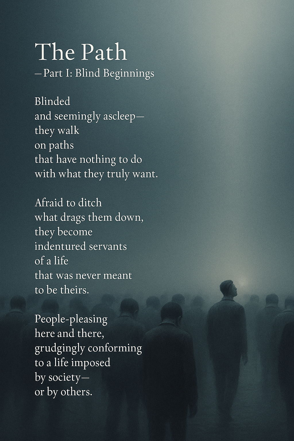 The Path. Blinded and seemingly asleep — | by Charles Nkoho | Medium