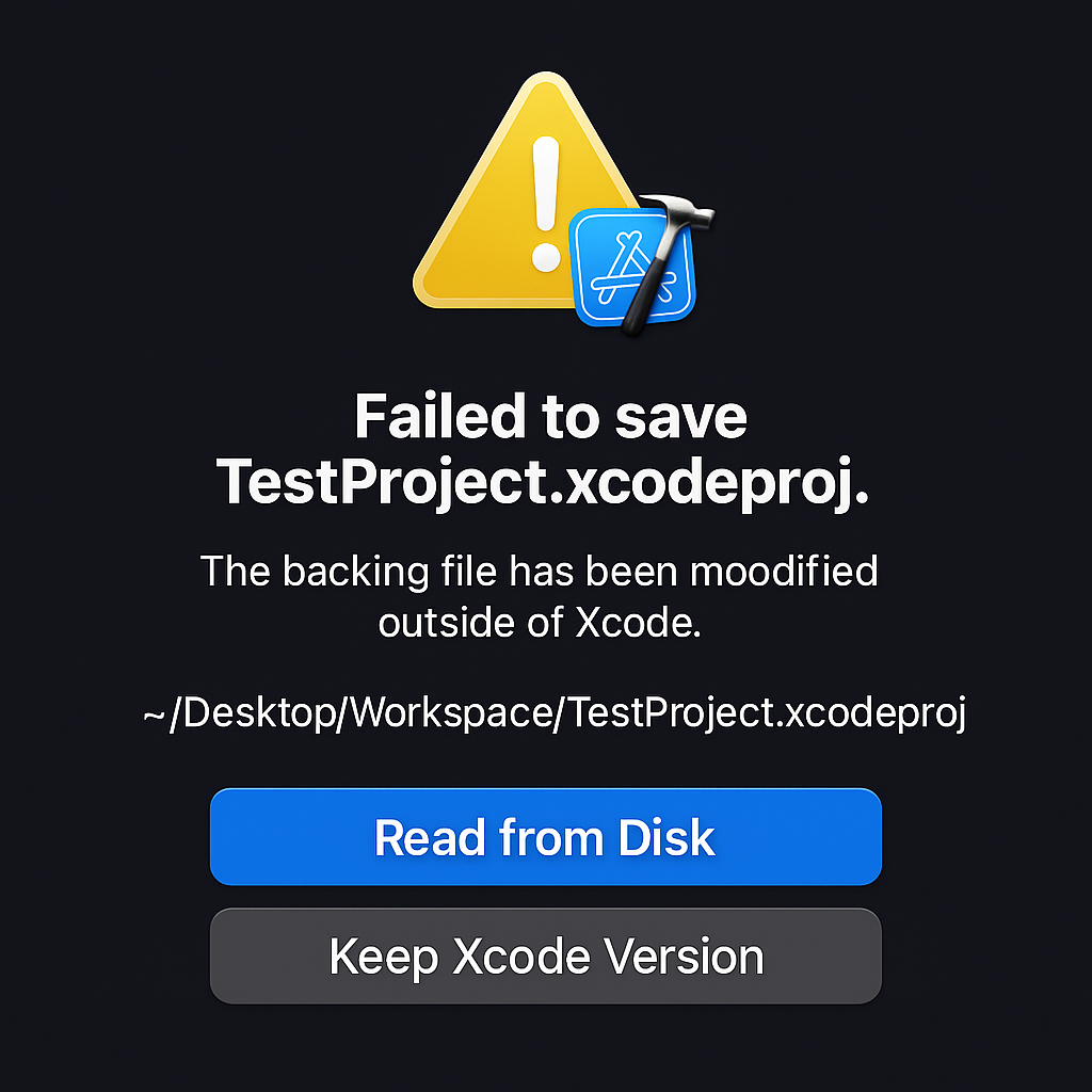 ⚔️ Xcode vs. Your Disk: Winning the “Backing File Changed” Battle 🥊 | by Deepankar Srivastava ...