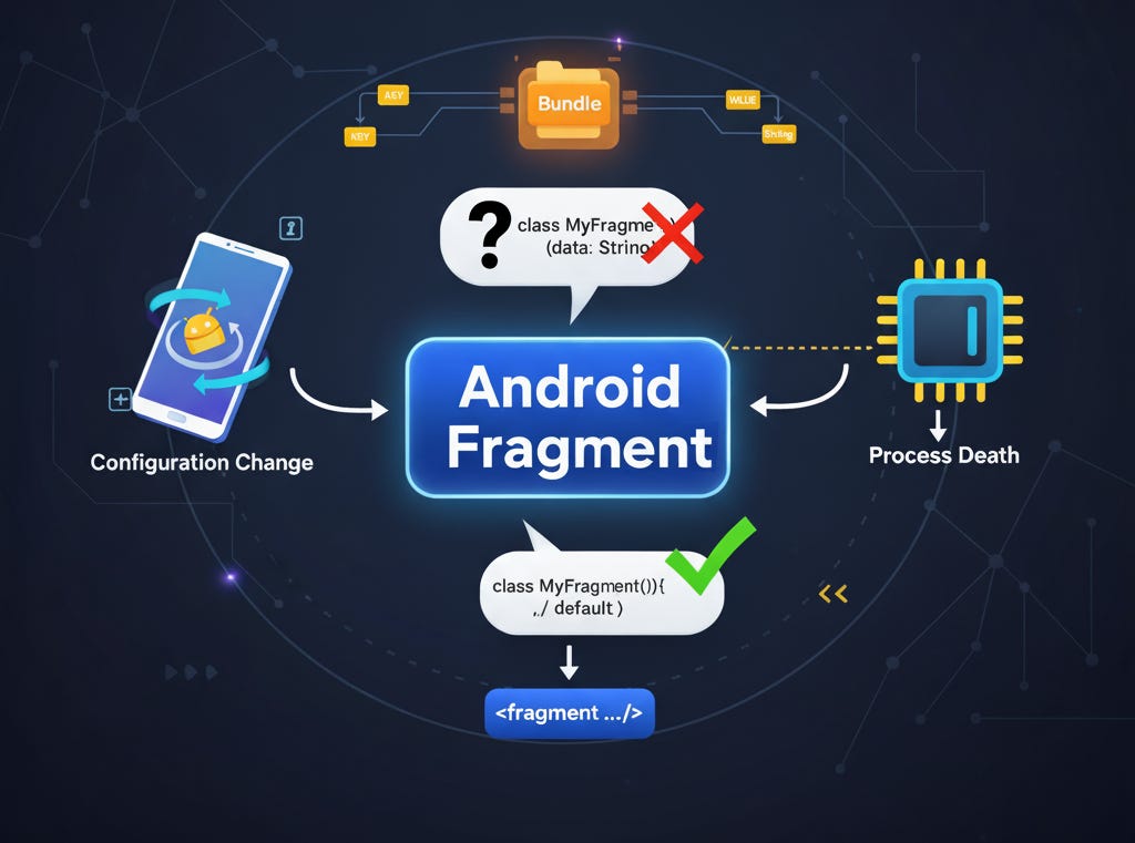 Android Fragment: Why Only Default Constructor? | Medium