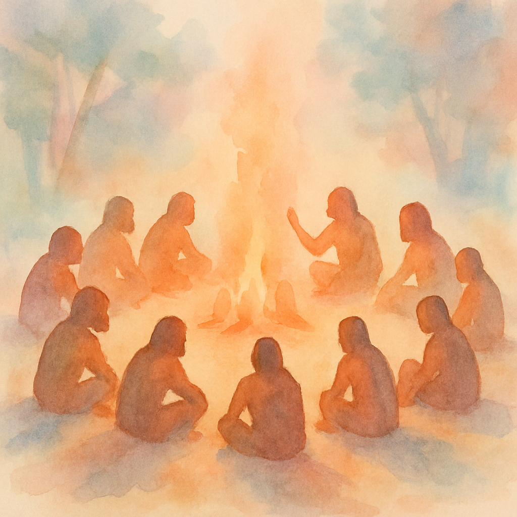 Around the Fire. On the origins of storytelling and why… | by Y ...