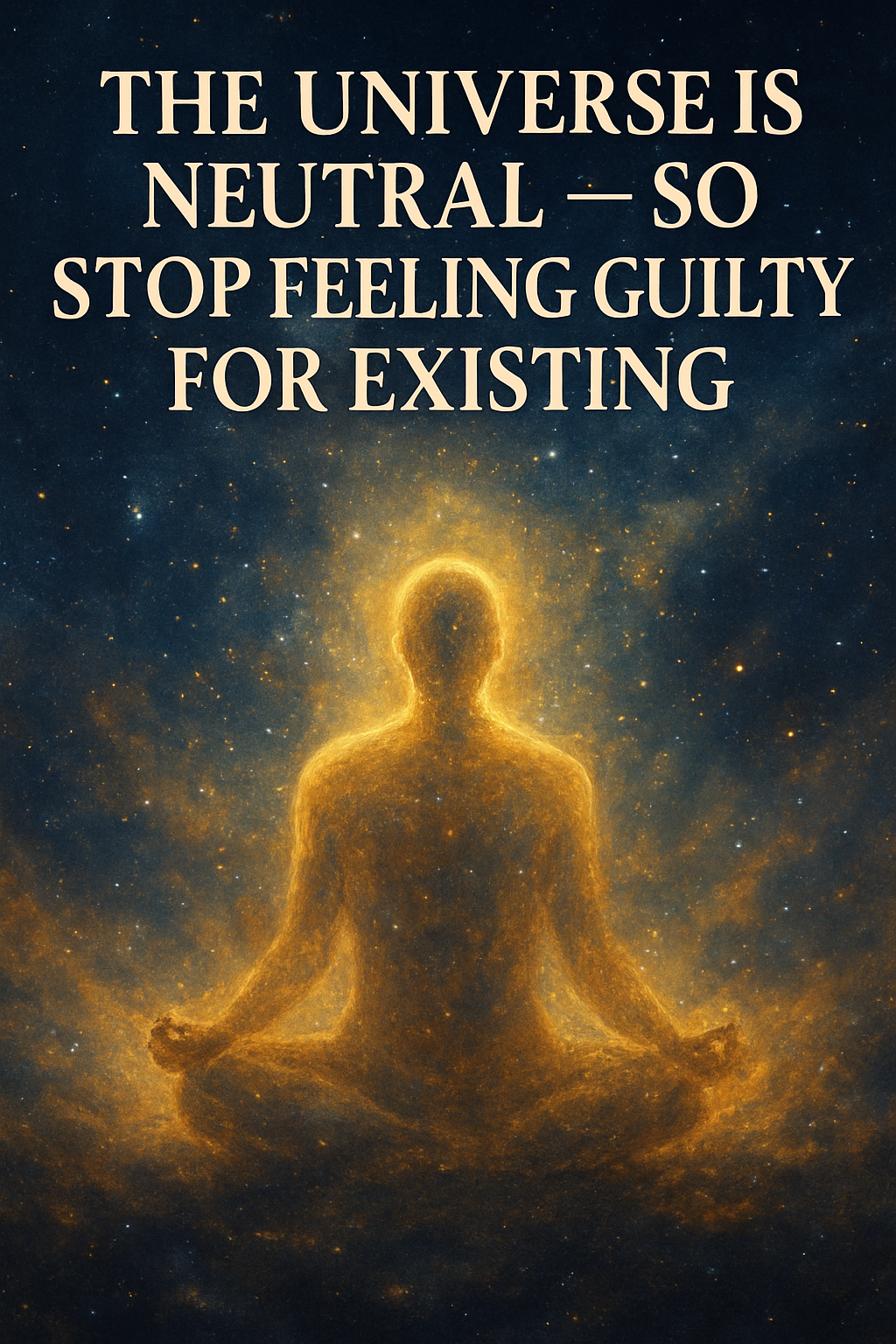 “The Universe Is Neutral — So Stop Feeling Guilty for Existing” | by ...