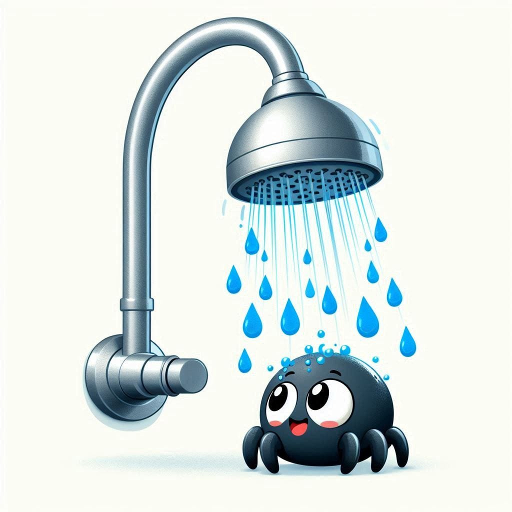Shower Anxiety. Drabble day 333 — giant | by Lynn L. Alexander ...