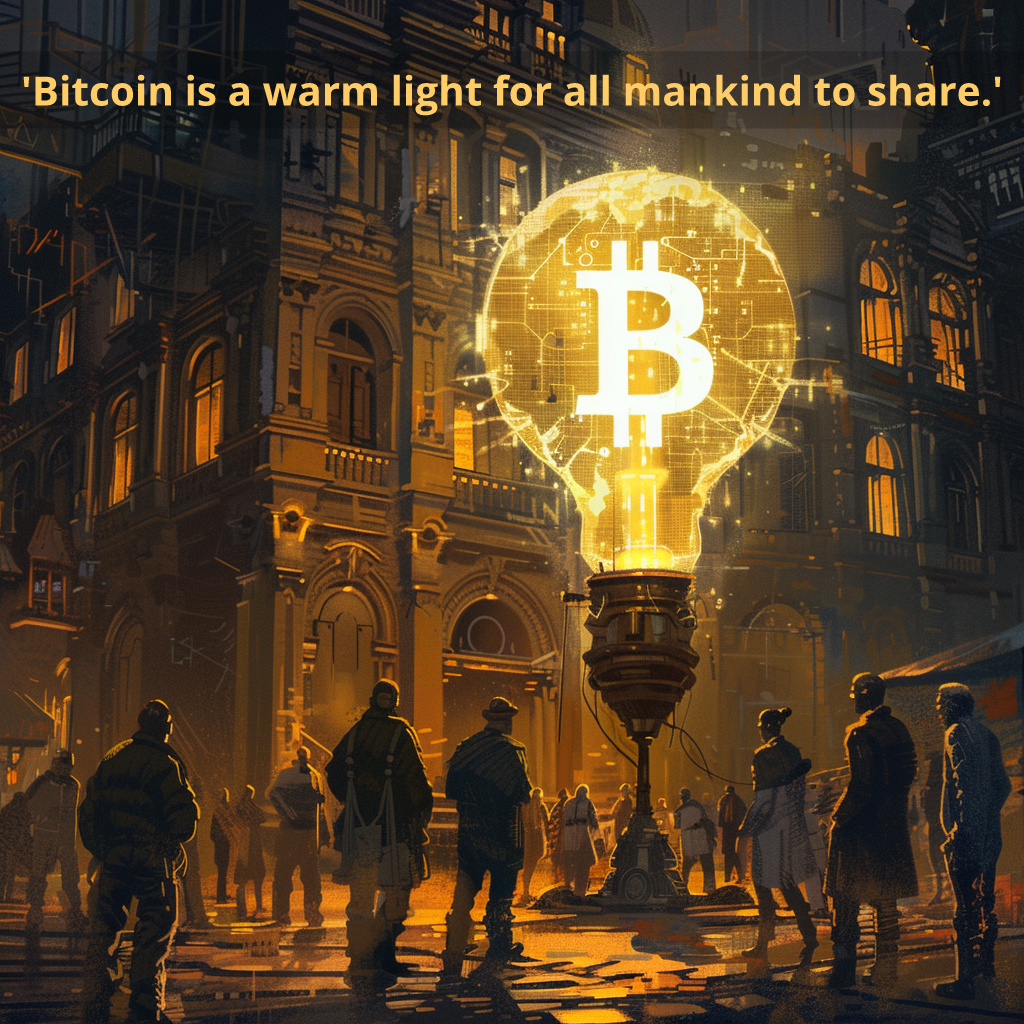 'Bitcoin is a warm light for all mankind to share.' | by BobbyGiggz ...