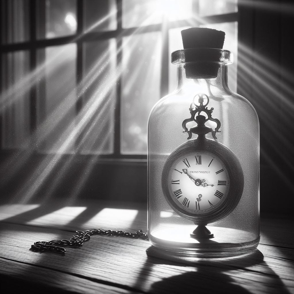 TIME IN A BOTTLE. You can read the full story at… | by Lazy Lynx | Medium