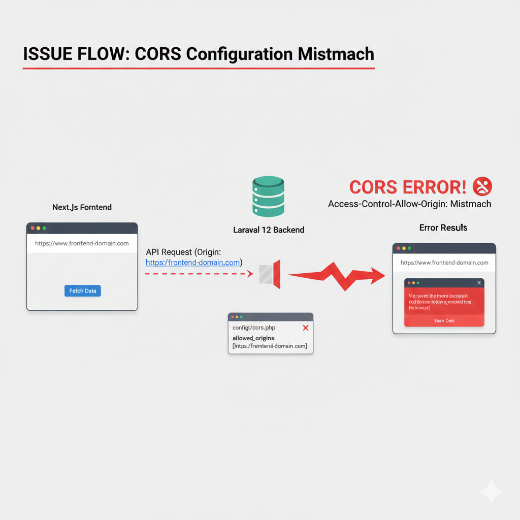 Studi Kasus: Memperbaiki Error CORS Mistikus Antara Laravel 12 dan Next.js | by Gugun Gunawan ...