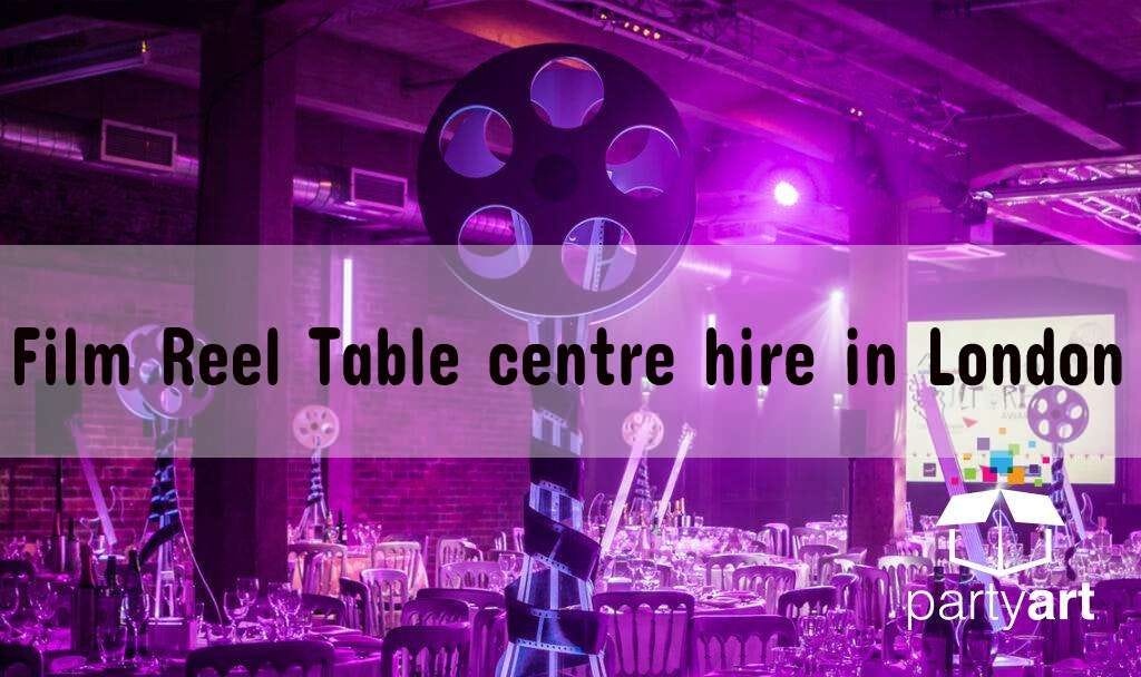 Film Reel Table centre hire in London - TABLE ART - Medium