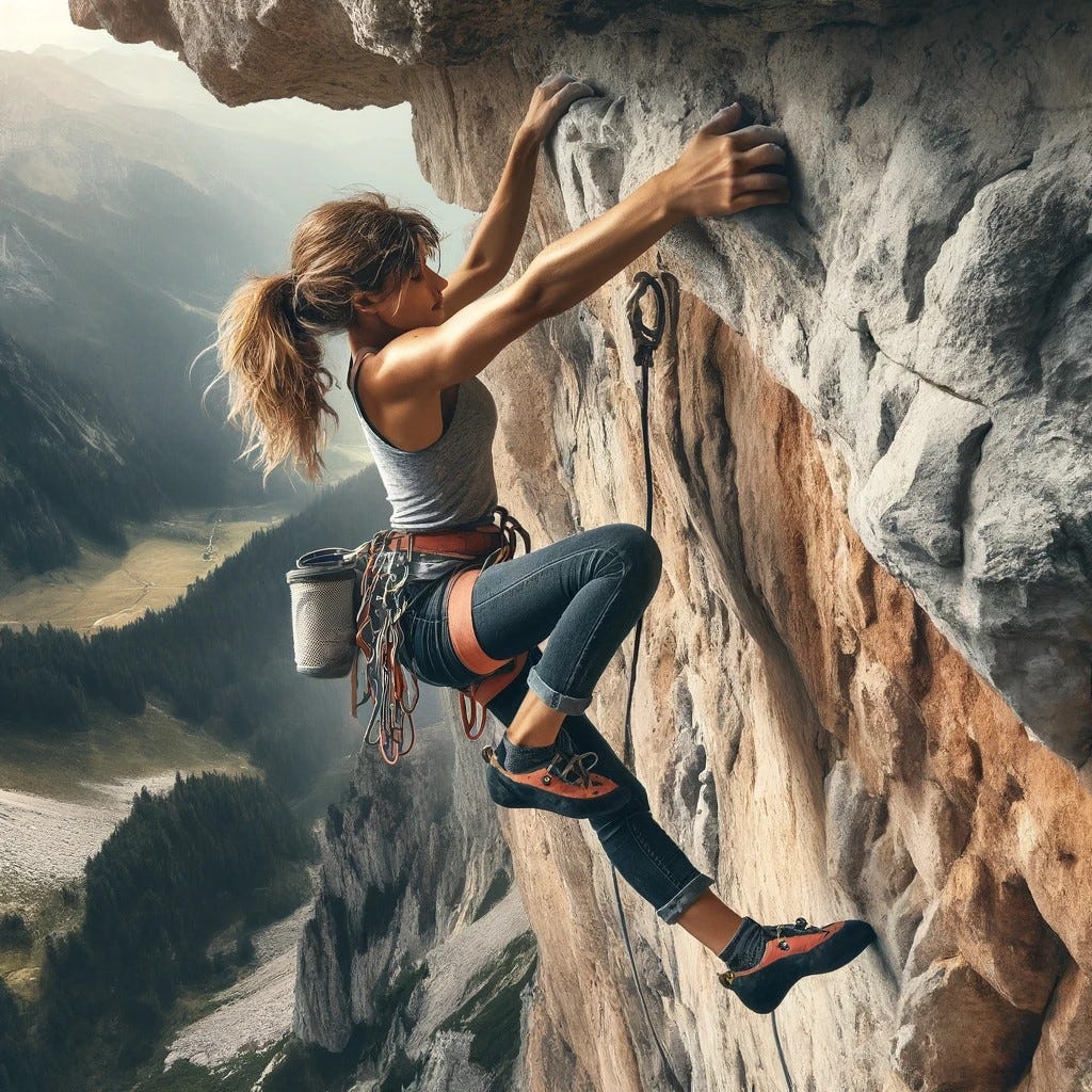 Watch Out Below. First-time rock climbing | by Izzibella Beau | Fiction ...