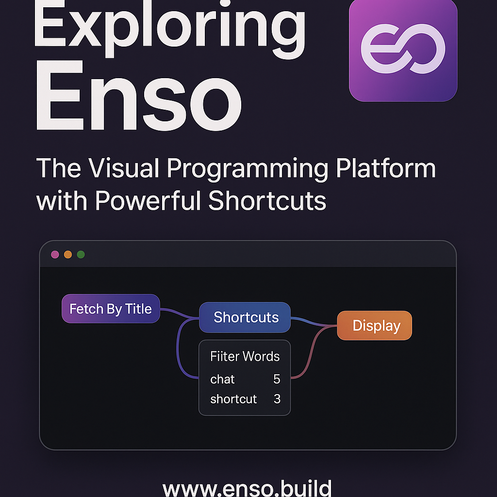 Exploring Enso: The Visual Programming Platform with Powerful Shortcuts | by mt m | May, 2025 ...