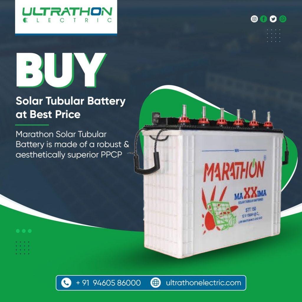 Buy Solar Tubular gel Battery at Best Price | by ultrathon electric ...