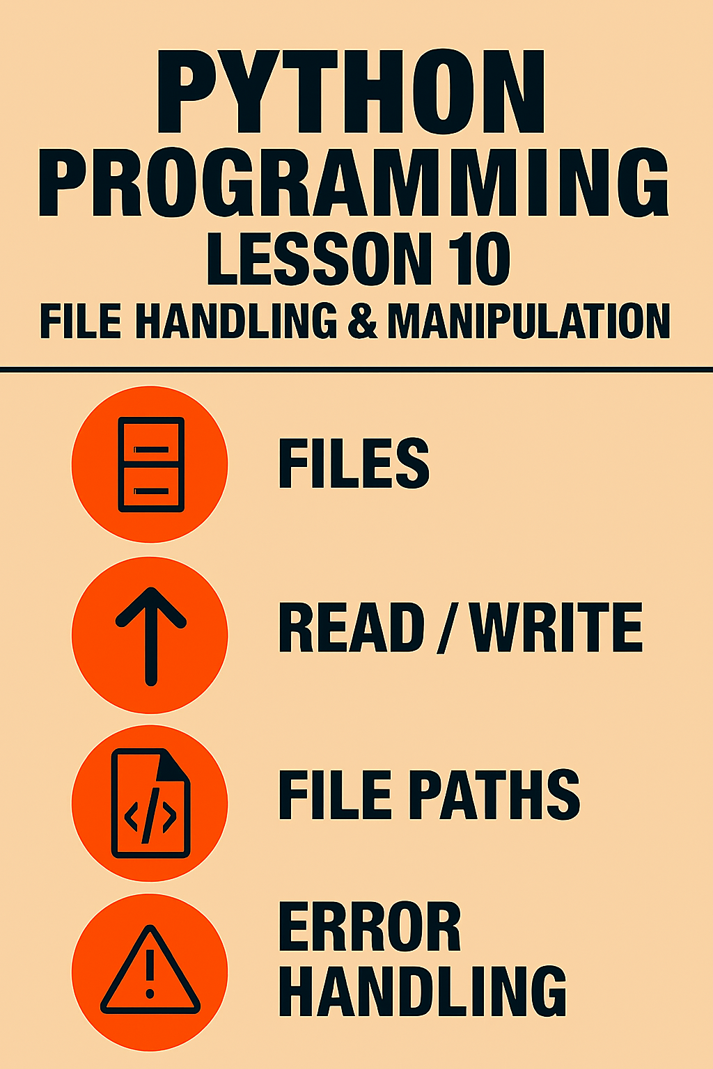 🐍 Python Programming — Lesson 10: File Handling & Text Files | by Md ...