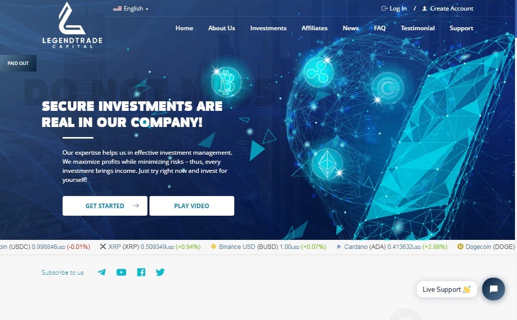 Legendtrade Reviews — Legendtrade.capital Paying or Scam | by Jeddieaplicano | Medium