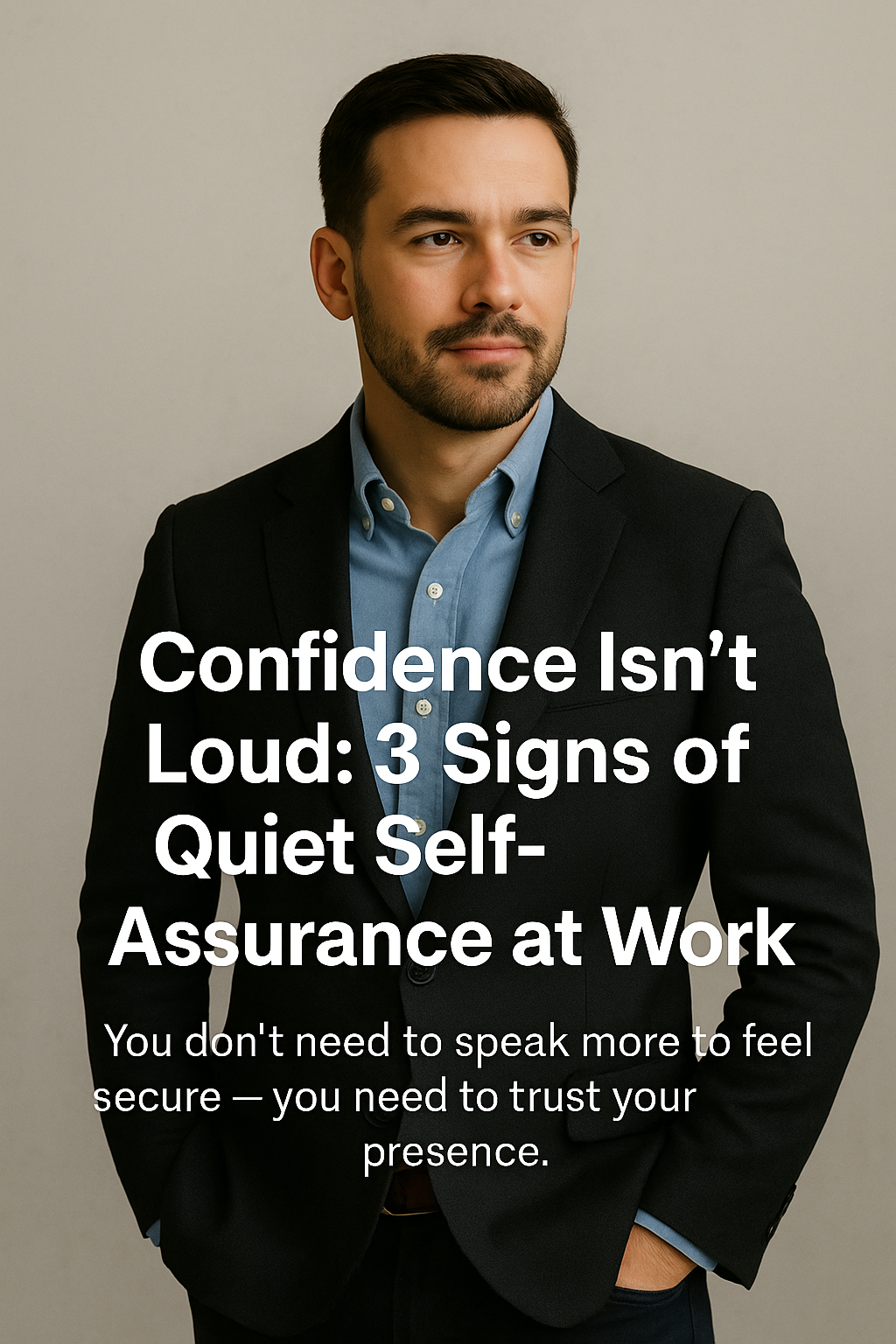 Confidence Isn’t Loud: 3 Signs of Quiet Self-Assurance at Work | by ...