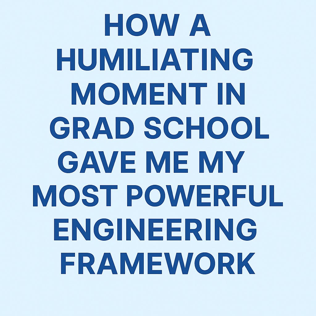 How a Humiliating Moment in Grad School Gave Me My Most Powerful ...