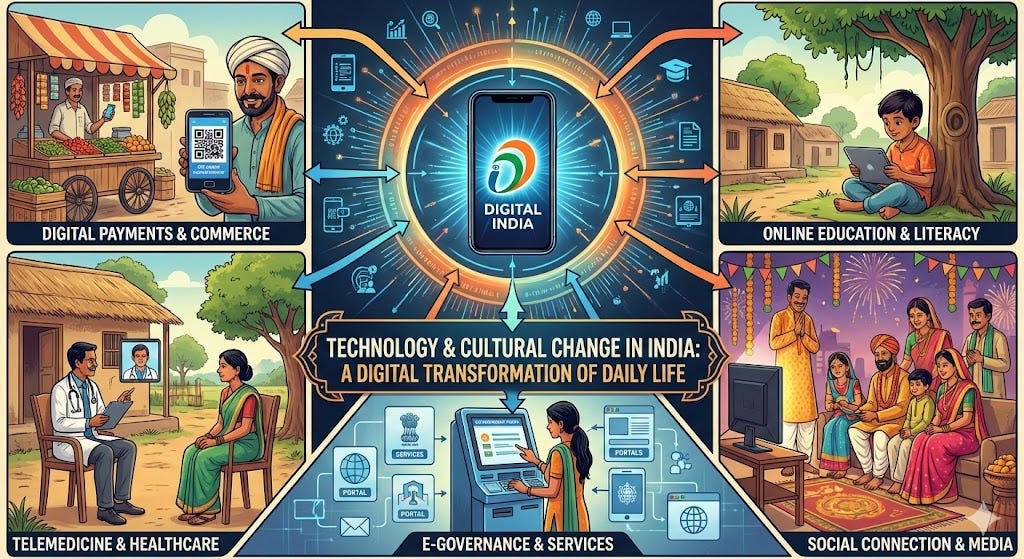 Technology and Cultural Change in India: A Digital Transformation of ...