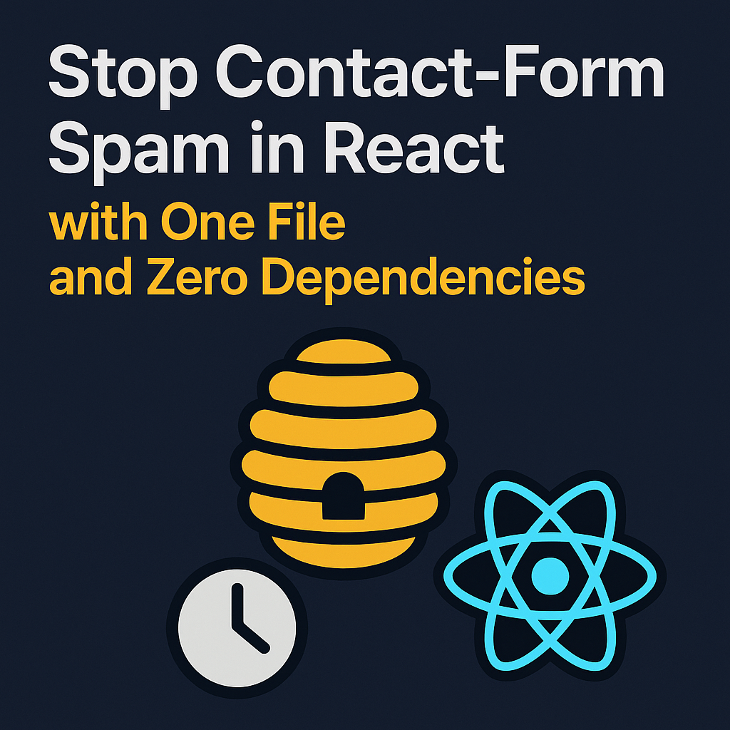 Stop Contact-Form Spam in React with One File and Zero Dependencies | by Maurice Lichtenberg ...