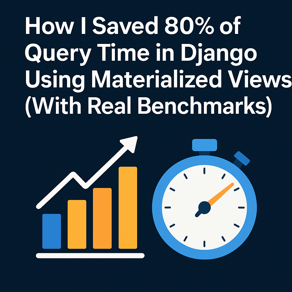 How I Saved 80% of Query Time in Django Using Materialized Views (With Real Benchmarks) | by ...
