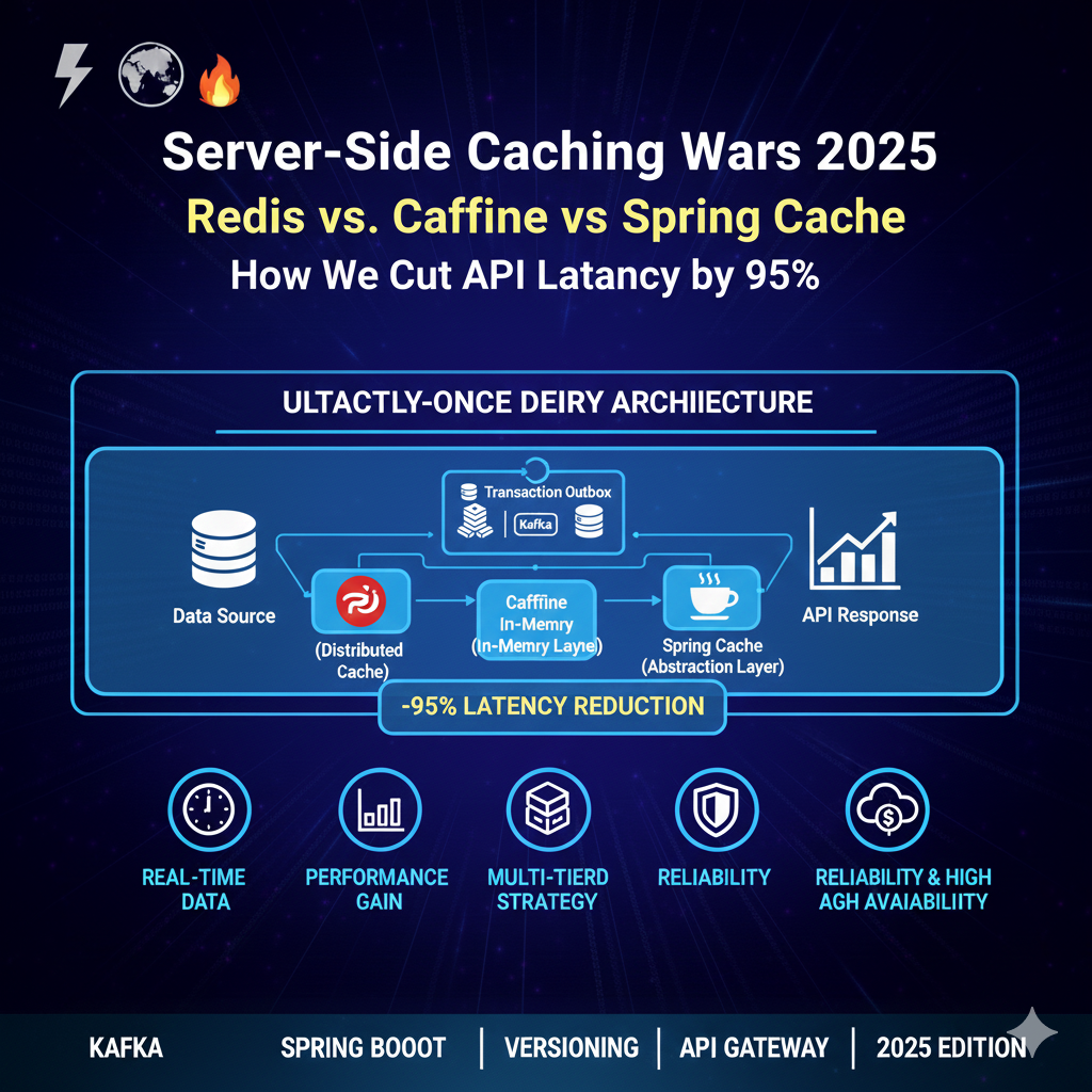 ⚡ Server-Side Caching Wars 2025: Redis vs. Caffeine vs. Spring Cache — How We Cut API Latency by ...