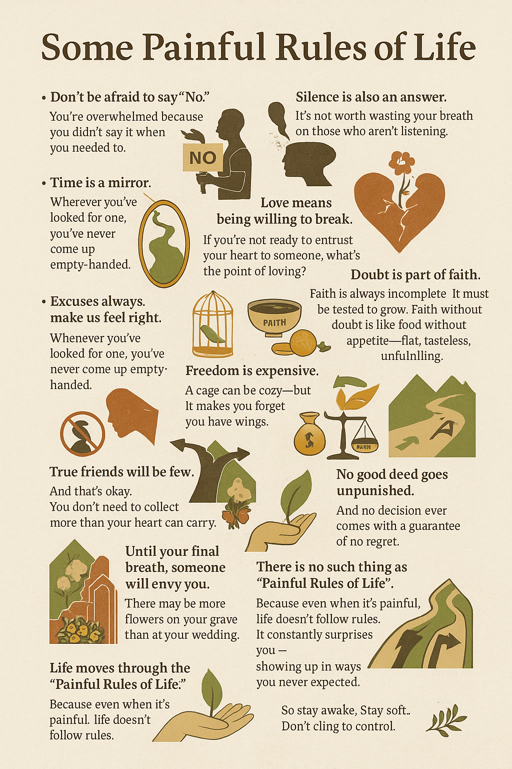 Some Painful Rules of Life. Don’t be afraid to say “No.” 🙅‍♂️… | by ...