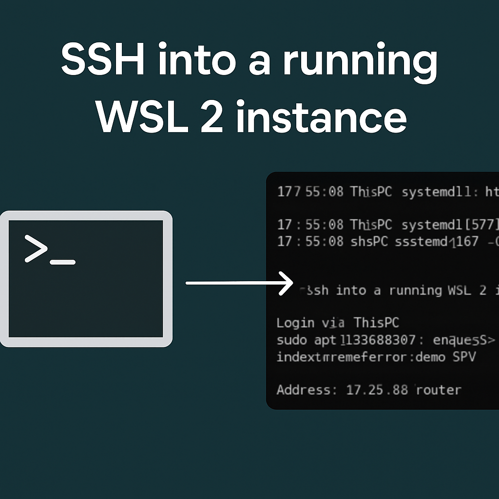 Seamless SSH Access to WSL 2 from Your Local Network — A Developer’s Walkthrough | by Md Danial ...