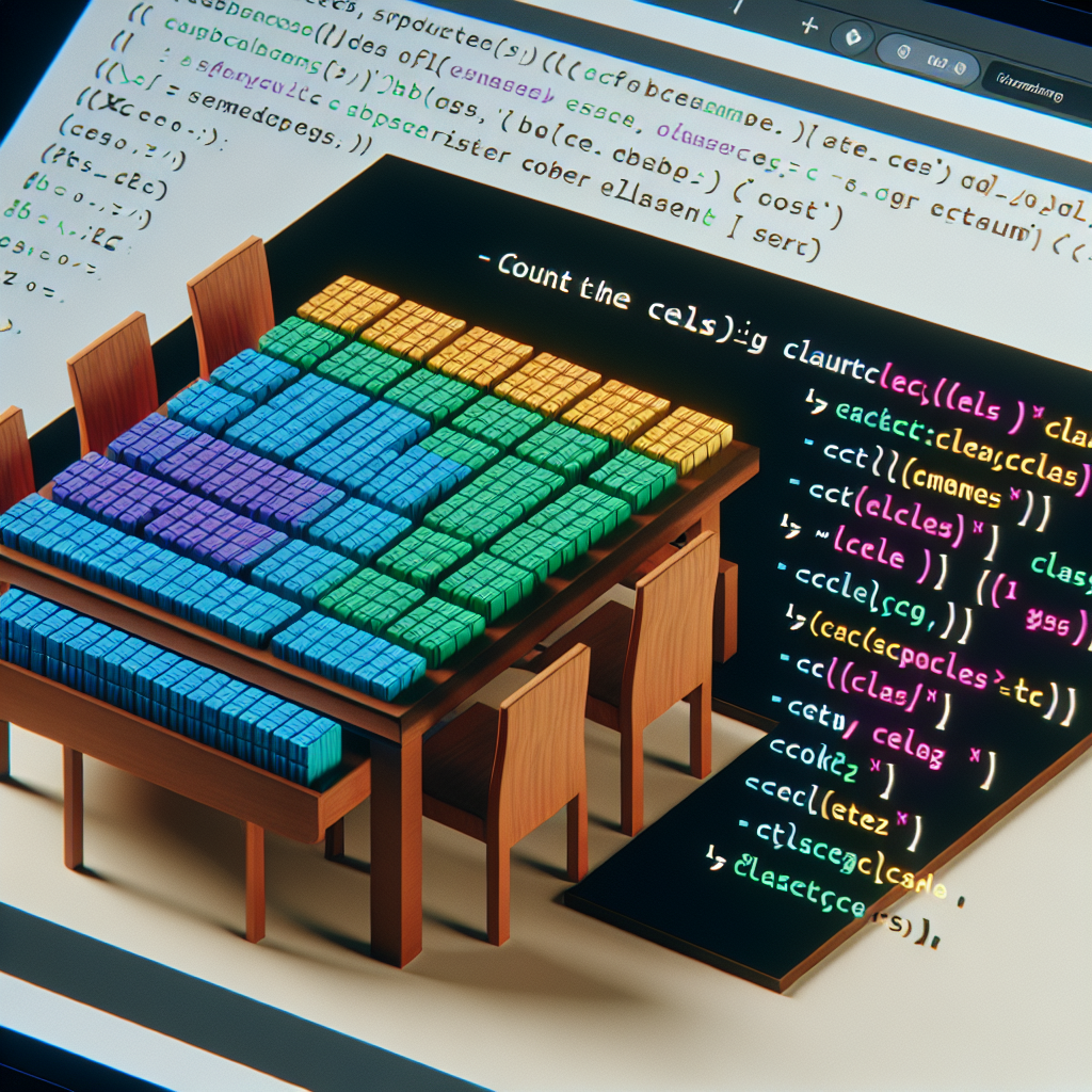 How to Use a Specific Class in JavaScript to Count Table Cells | by Denis Bélanger 💎⚡ | Medium