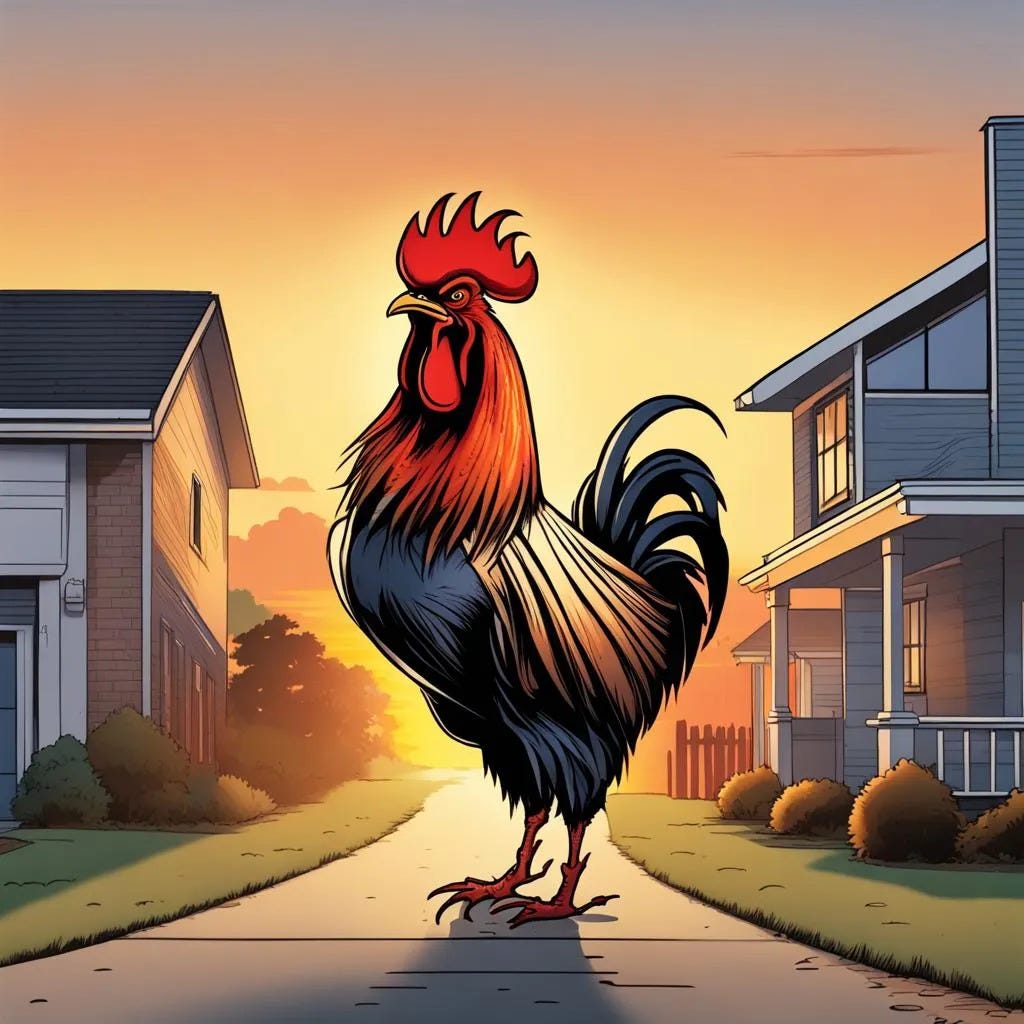 Rooster Wake Up Animation