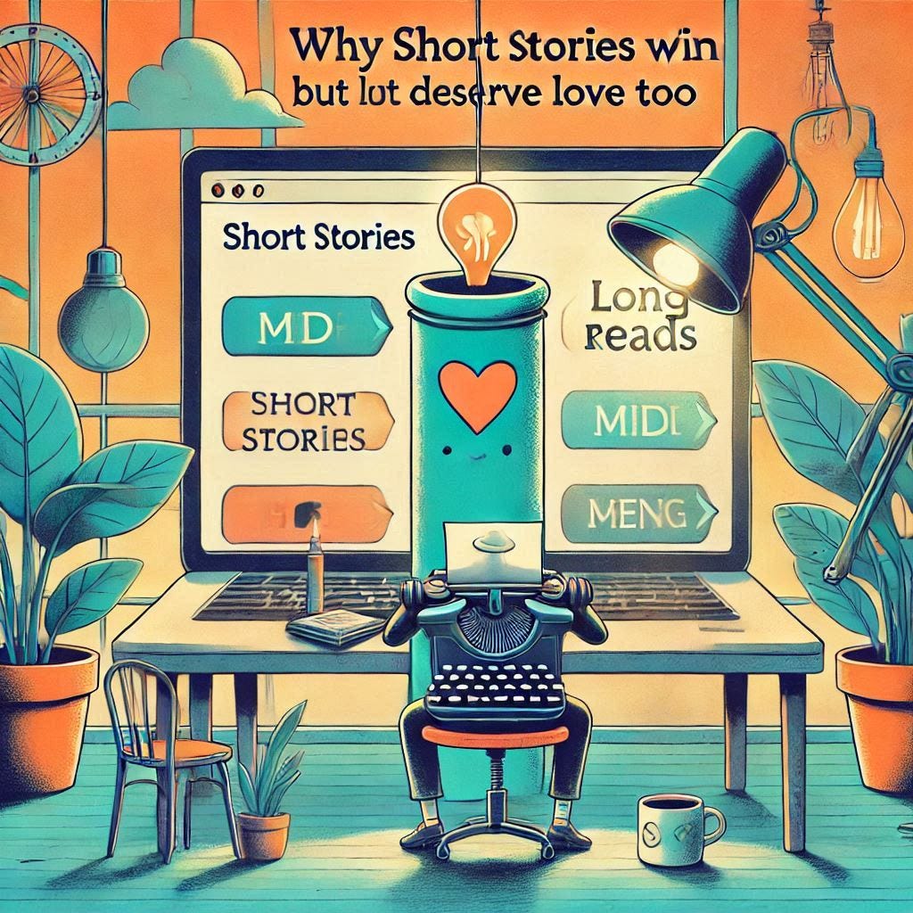 Why Short Stories Win on Medium (But Long Reads Deserve Love Too) | by Creative Codex | Mr. Plan ...