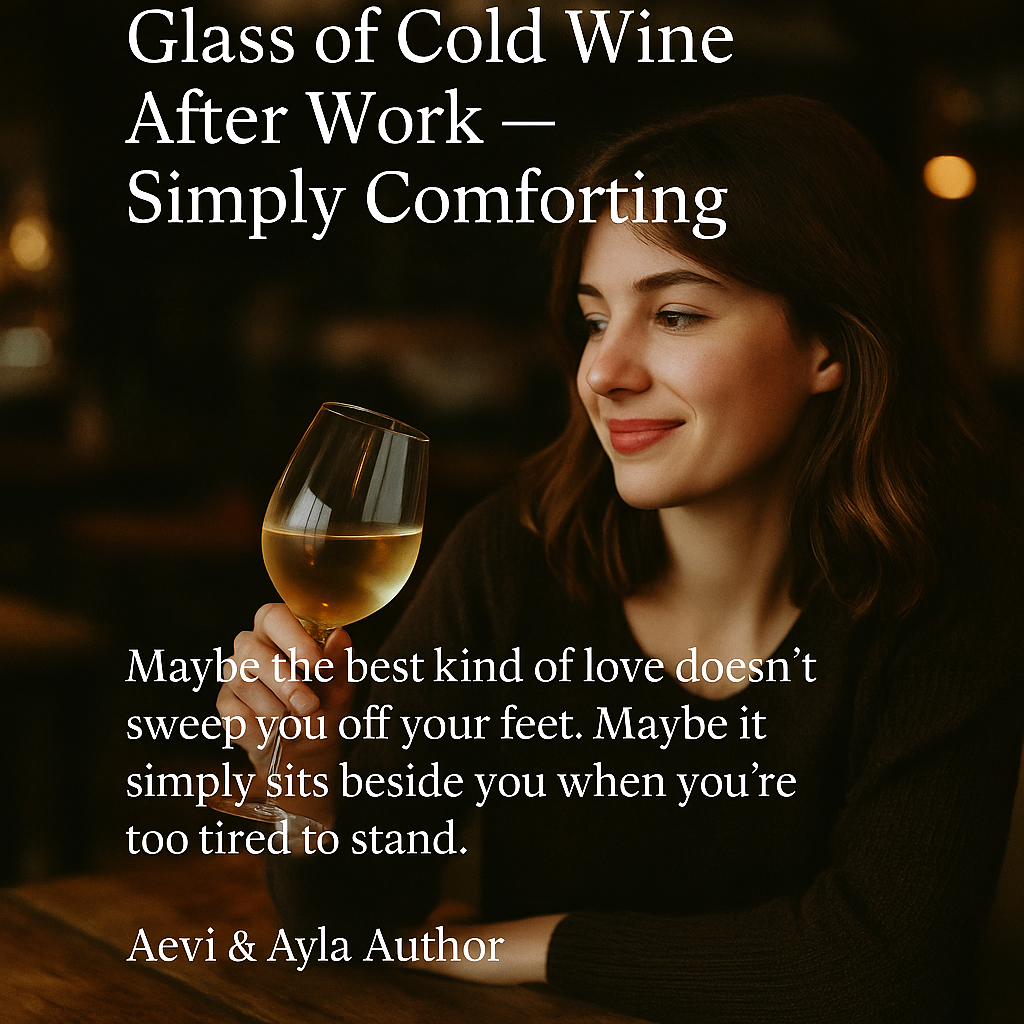 🥂 Some People Are Just Like a Glass of Cold Wine After Work — Simply Comforting | by Aevi & Ayla ...