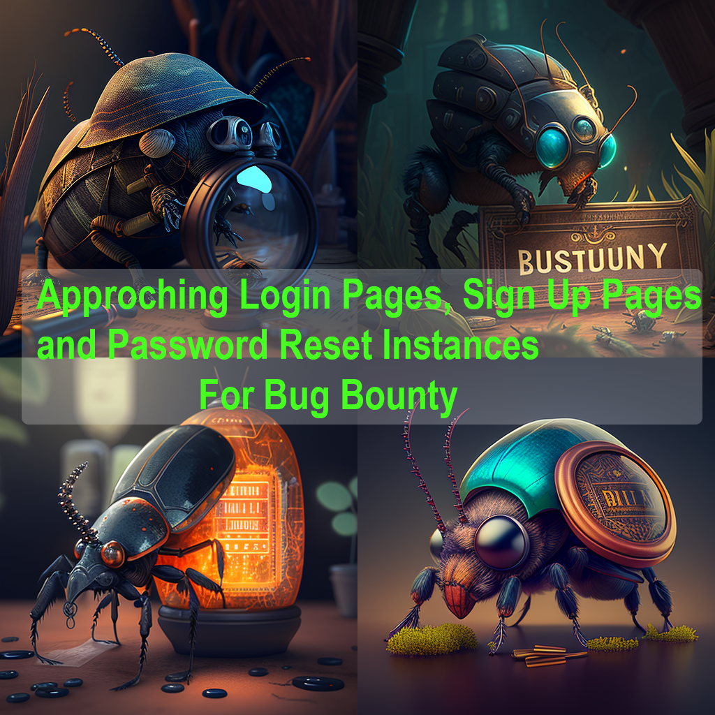 Approaching Login, Signup Pages and Password Reset Instances for Bug ...