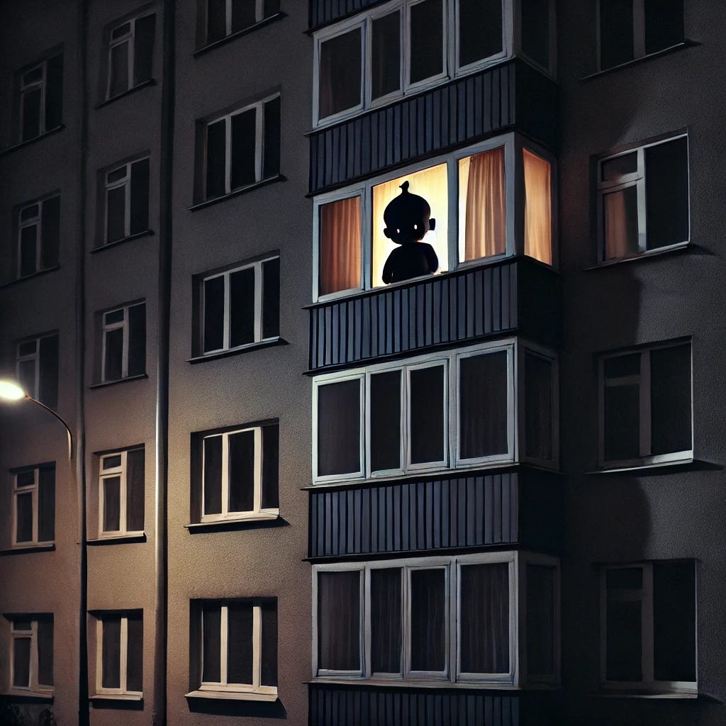 The Black Baby in the Window. I live in an apartment, and there’s a ...
