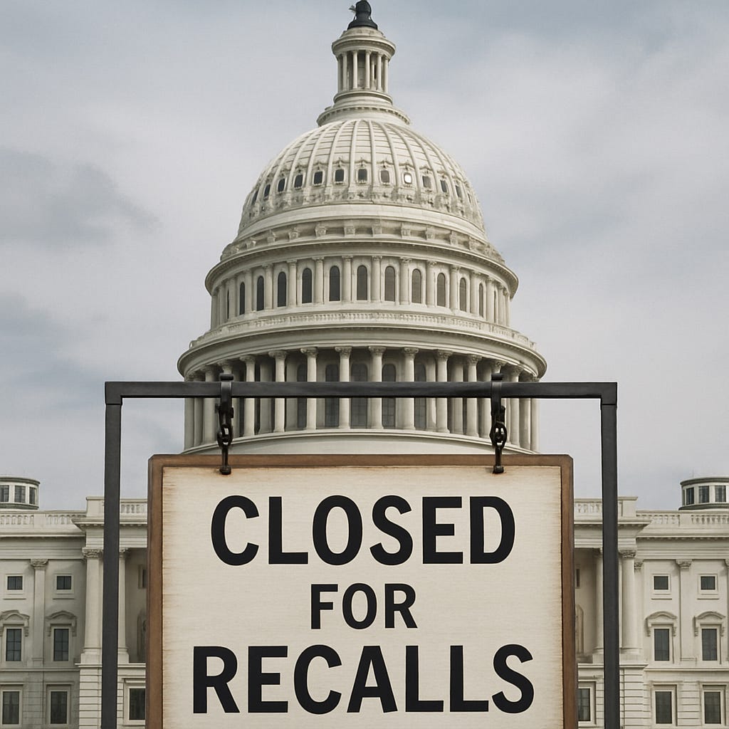 Why You Can’t Recall a Congressman – or the President | by S. C. Harist ...