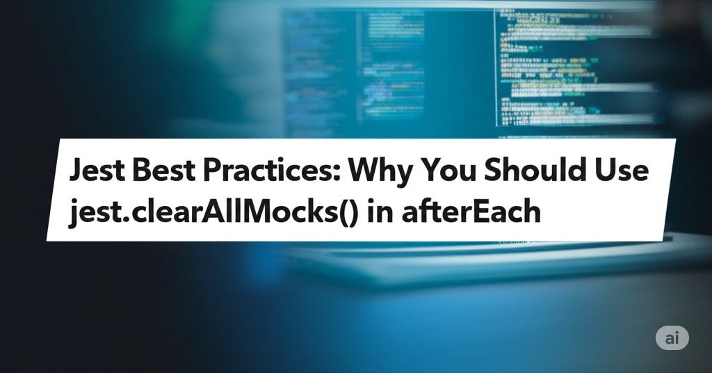 Jest Best Practices: Why You Should Use jest.clearAllMocks() in ...