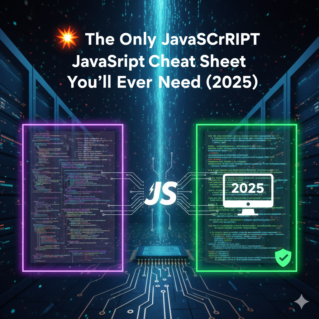 💥 The Only JavaScript Cheat Sheet You’ll Ever Need (2025) | by CodeTalks | Towards Dev