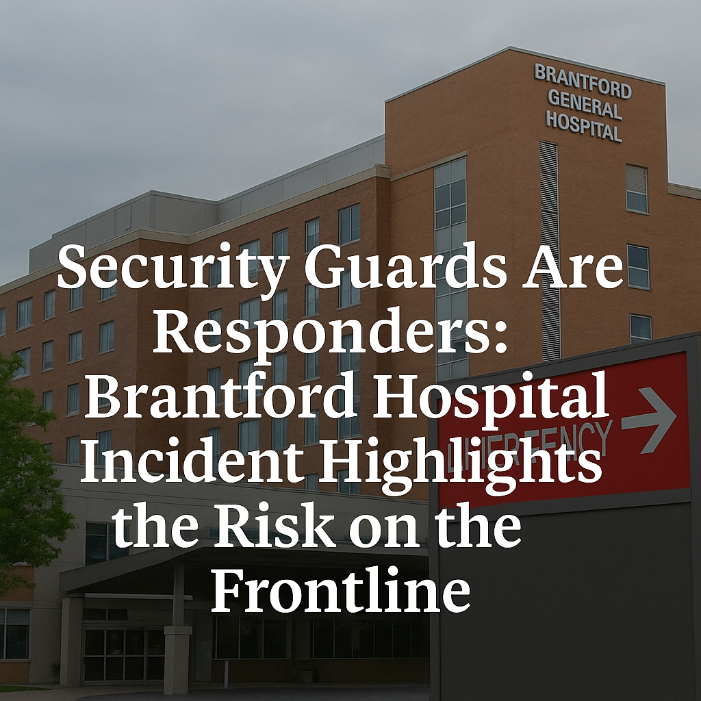 Security Guards Are Responders: Brantford Hospital Incident Highlights ...