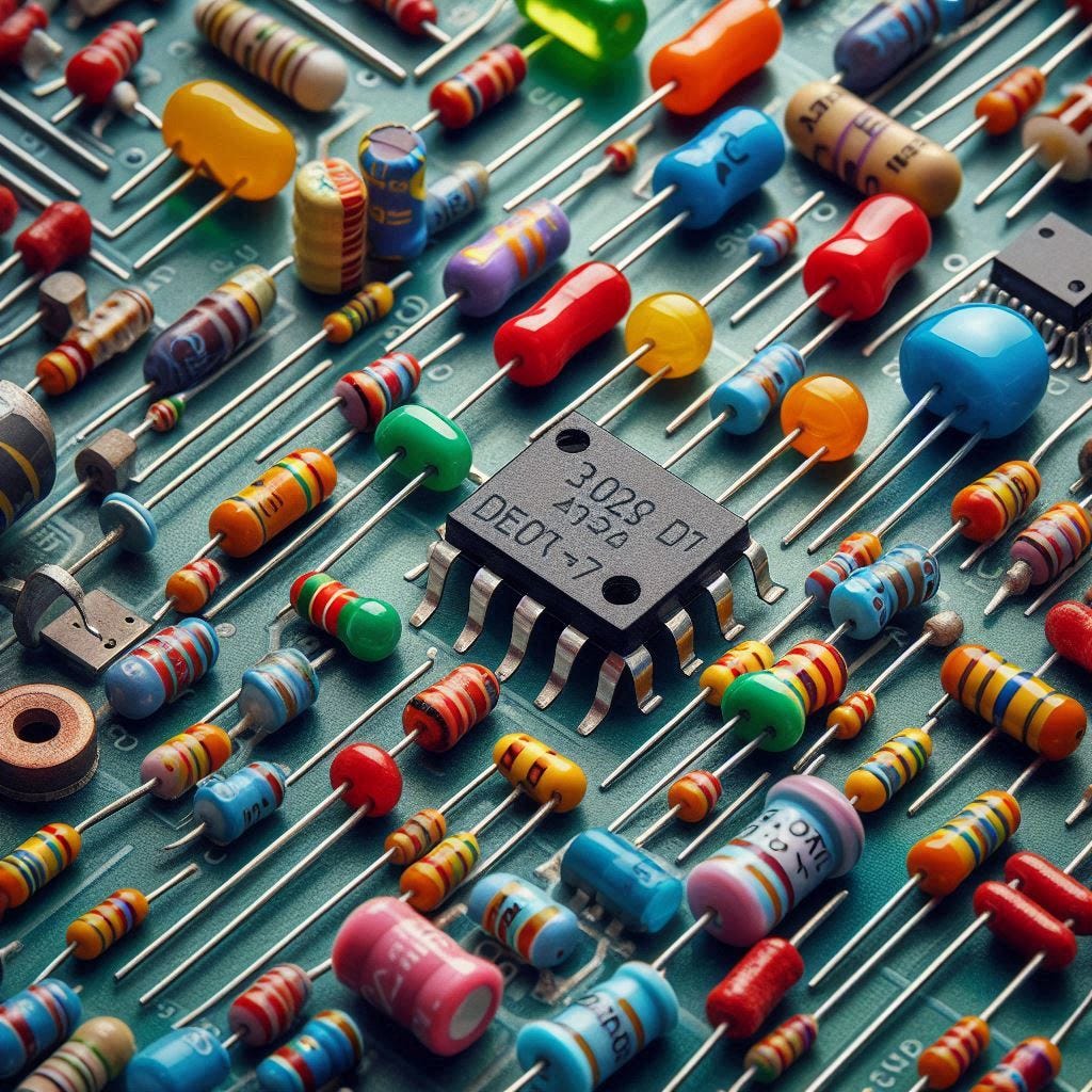 Basic Electronic Components. The Fascinating World of Electronics | by ...
