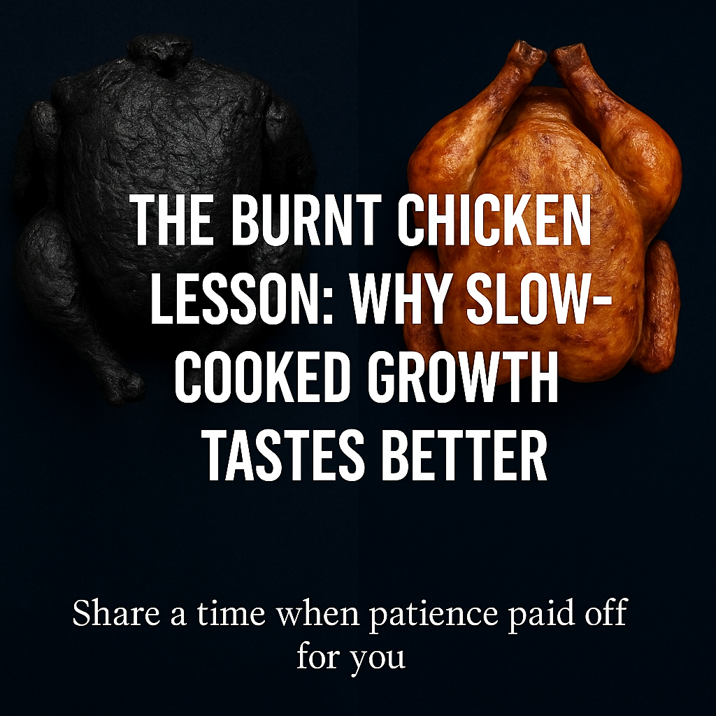 The Burnt Chicken Lesson: Why Slow-Cooked Growth Tastes Better. | by ...